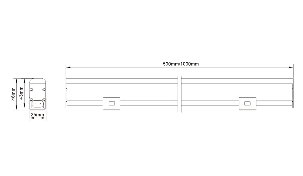 Contour LED lighting With Linear SMD For Architecture Outline in China
