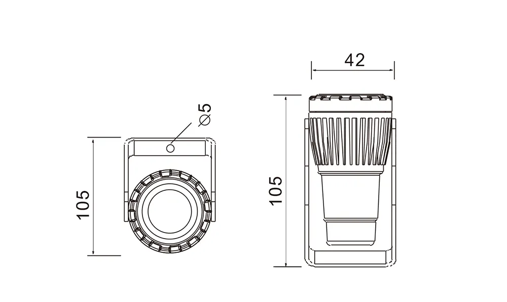 Aluminium mini small narrow angle directional uplight landscape ...