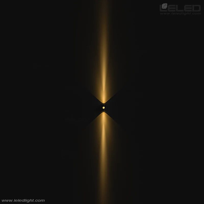 Outdoor led wall lights of four side lighting effect for architecture ...